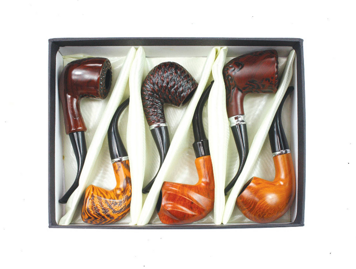 Nirvana Wood Look Pipe Set - Two Tone (6pcs) – Golden Cedar Wholesale
