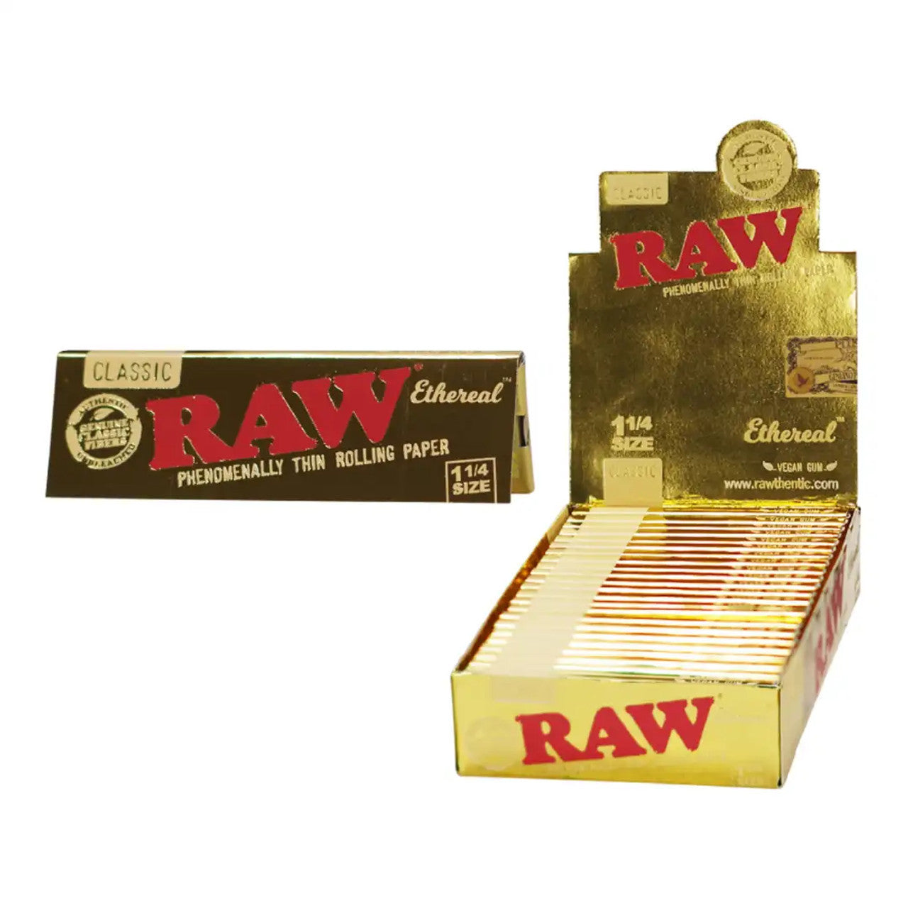 Raw Ethereal 1 1 4 Papers 24 Packs Golden Cedar Wholesale