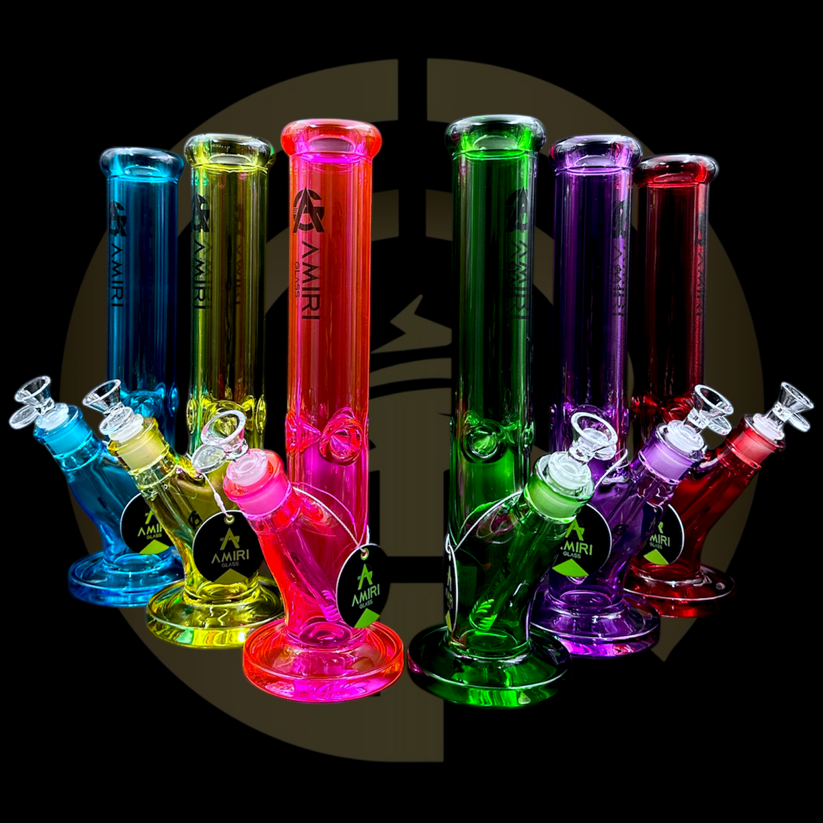 Amiri Glass - Colorful Straight (13") – Golden Cedar Wholesale