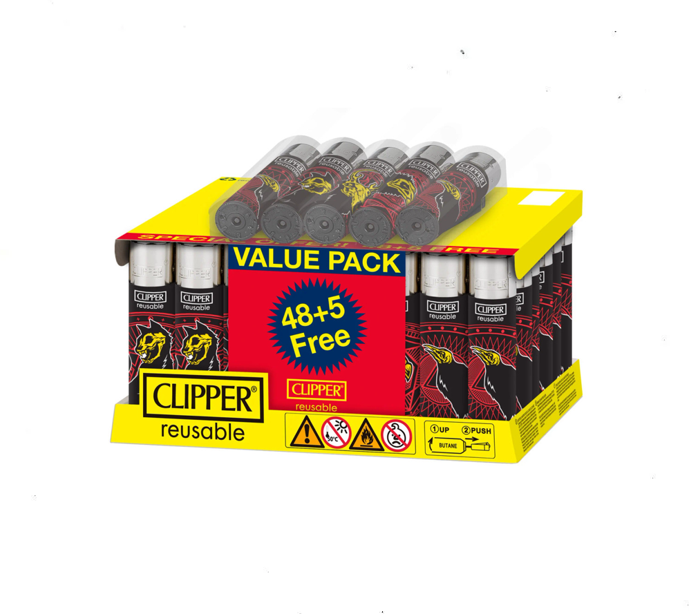 Clipper Lighters - Animal Corpse (48pcs + 5 Free Lighters) – Golden ...