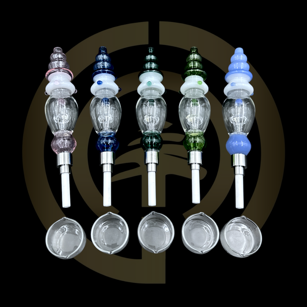 Glass Nectar Collector - Beaded (8") – Golden Cedar Wholesale