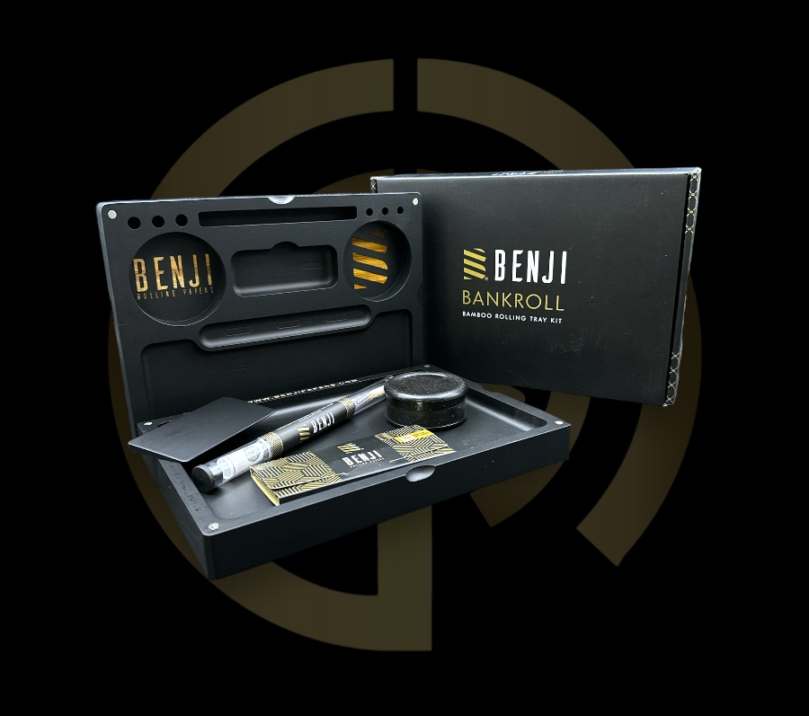 Benji - Bankroll Rolling Tray – Golden Cedar Wholesale
