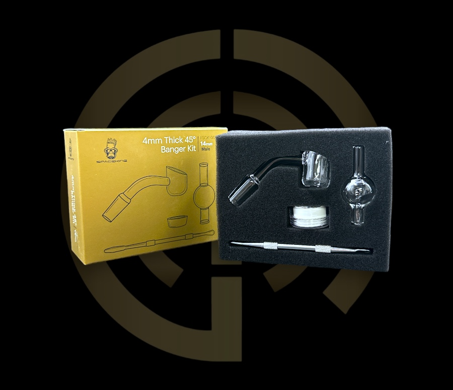 Space King Quartz Bangers - 4mm Thick 45° Banger Kit (14mm) – Golden ...