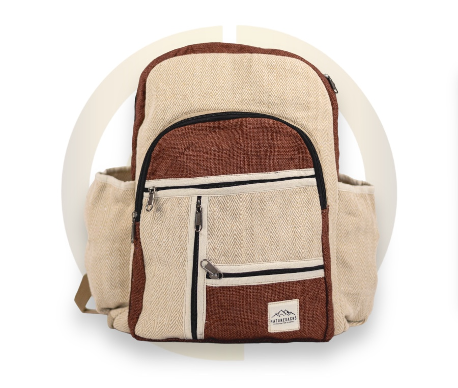 Nature Sacks - Handcrafted Hemp Backpack - Brown – Golden Cedar Wholesale