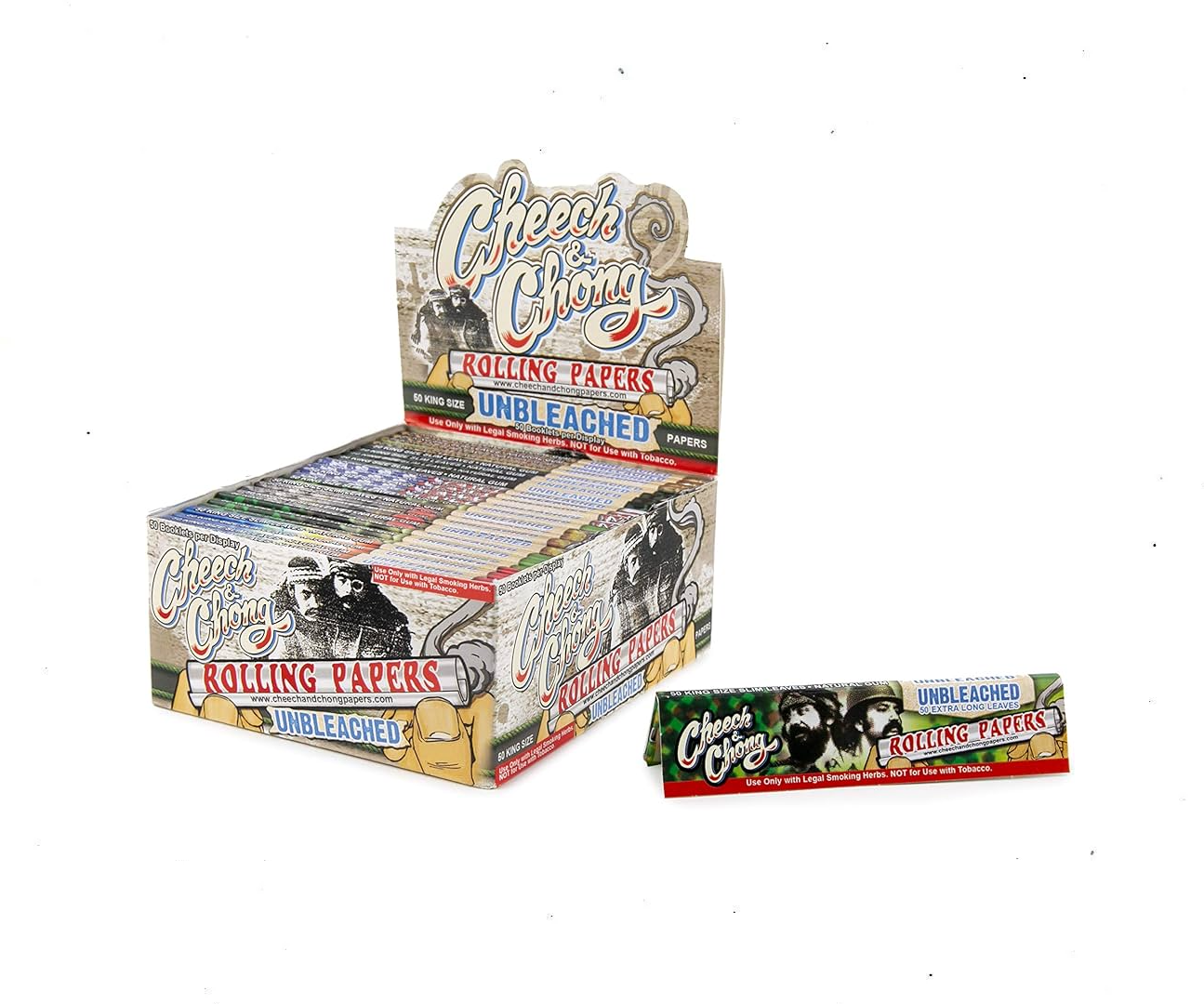 Cheech and Chong - Unbleached Rolling Papers (King Size) – Golden Cedar ...