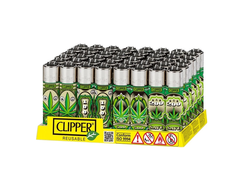 Clipper Lighters - Dollar Leaves (48pcs) – Golden Cedar Wholesale