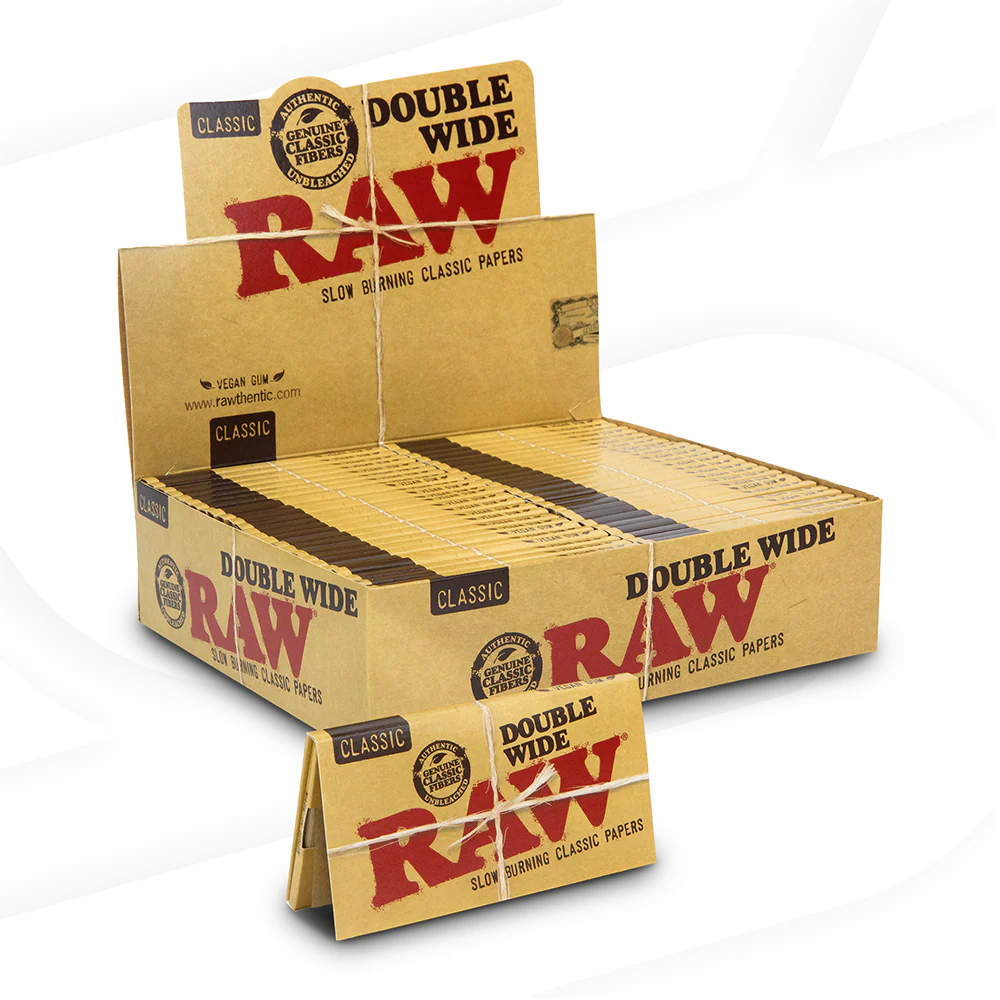 RAW - Classic Double Size Wide Papers (50pk) – Golden Cedar Wholesale