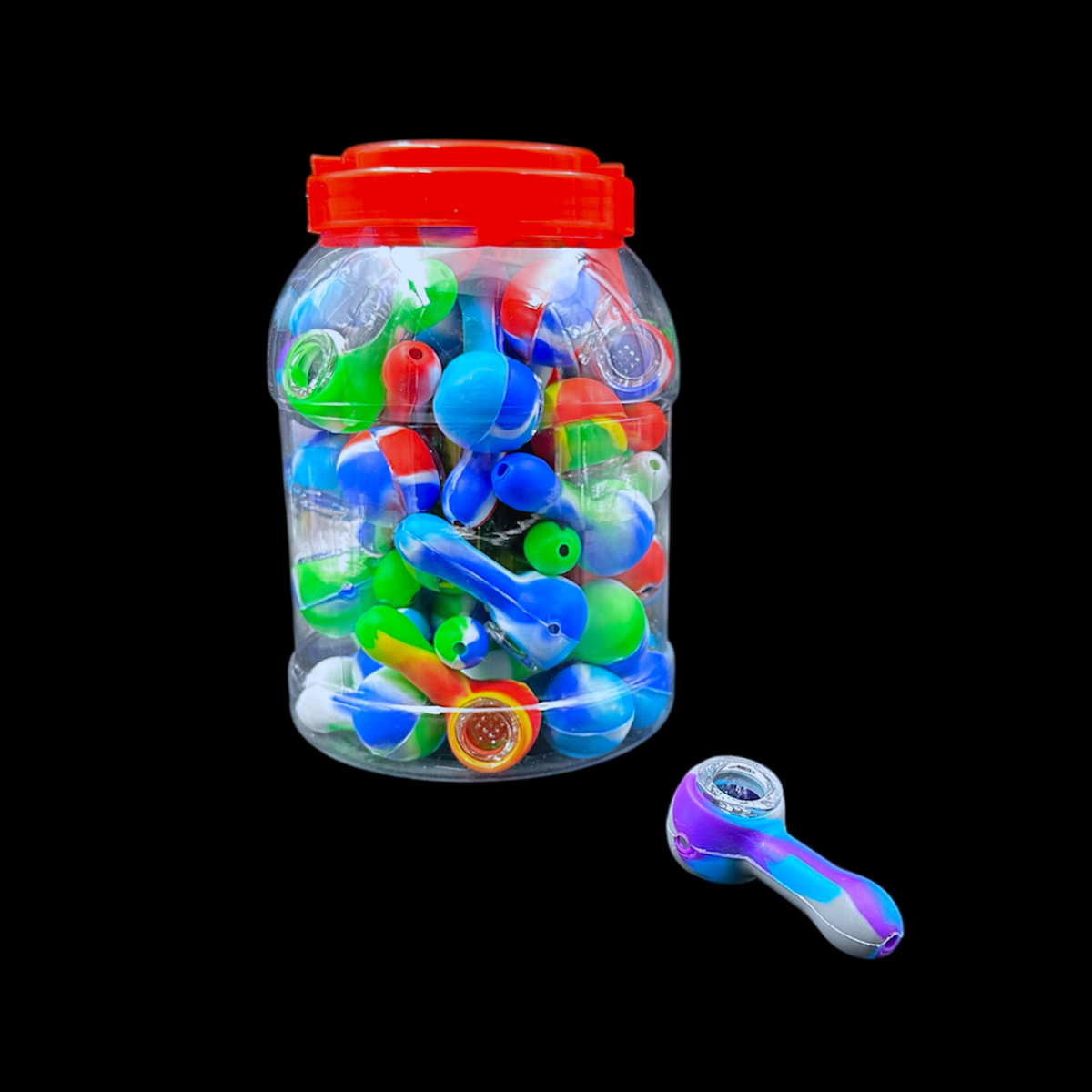 Silicone Hand Pipe Jar - Mini Spoon (3")(50pcs) – Golden Cedar Wholesale