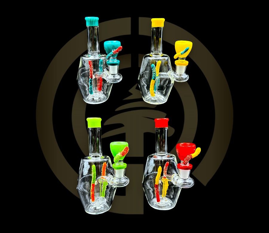 Space King Glass - Gummy Worms – Golden Cedar Wholesale