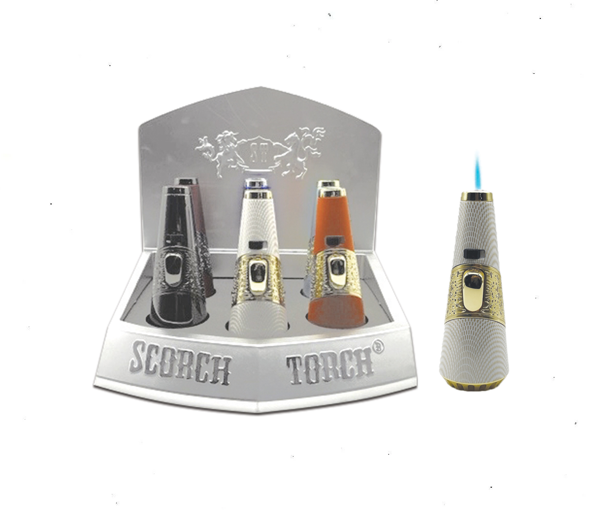 Scorch Torch - Turbo Standing Oval Torch (6pcs) – Golden Cedar Wholesale
