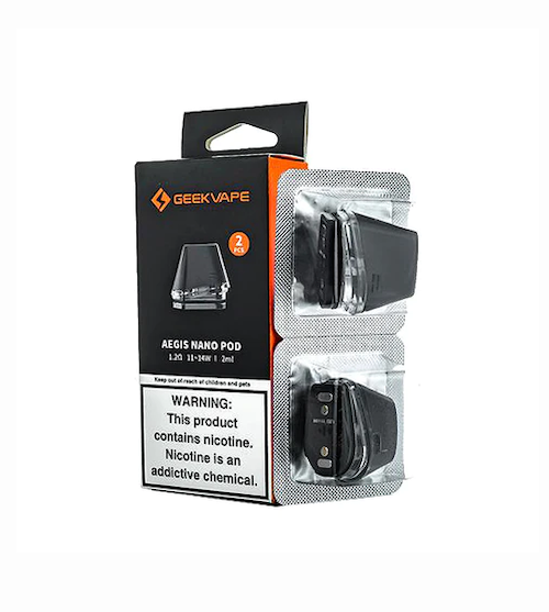 Geek Vape - Aegis Nano Pods (1.2Ω)(11-14W) – Golden Cedar Wholesale