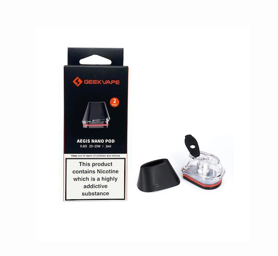 Geek Vape - Aegis Nano Pods (0.6Ω)(20-25W) – Golden Cedar Wholesale