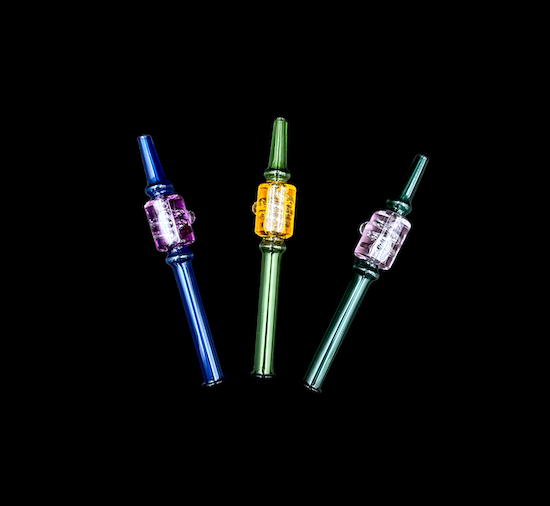Glass Nectar Collector Straw Freezable 65 Golden Cedar Wholesale