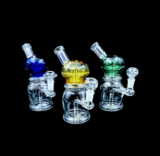 Glass Water Pipe - Bubble Head (7.5") – Golden Cedar Wholesale